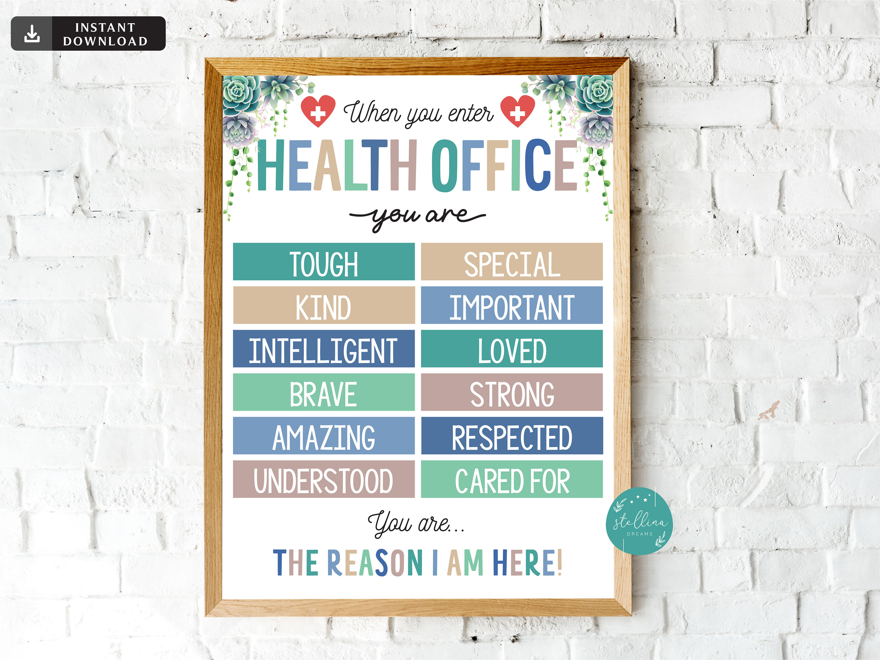 When You Enter This Health Office Watercolor Sign School - Etsy