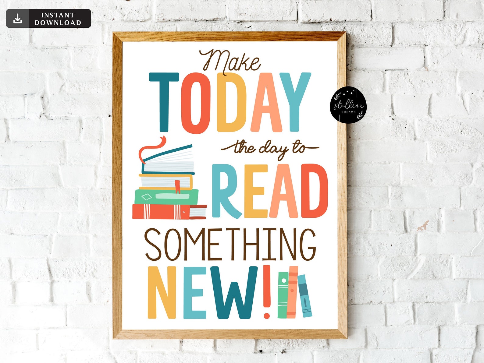 Reading Poster, School Library English Classroom Printable Poster ...