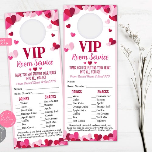 Teacher Appreciation Room Service Door Hanger PTA Room - Etsy