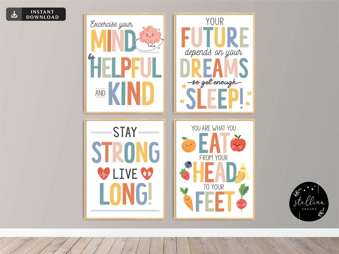 Rainbow Boho Health Room Office Posters Health Center Wall - Etsy Australia