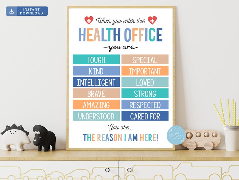 When You Enter This Health Office Sign Printable School Health - Etsy