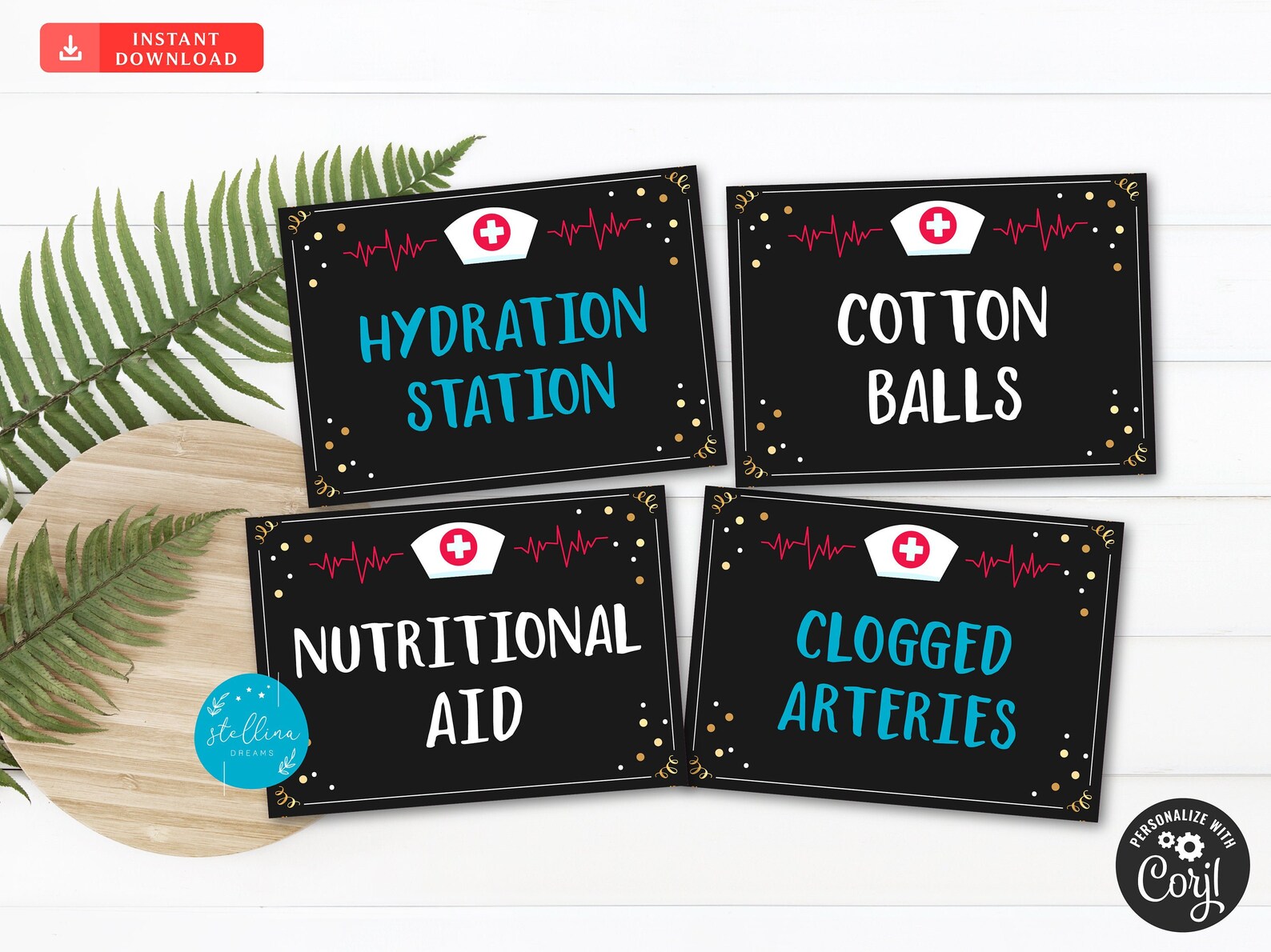 Editable Nurse Food Tent Labels, Graduation Chalkboard Printable ...