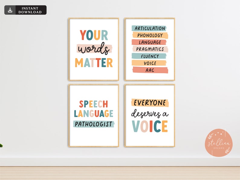 Speech Therapy Room Decor Speech Therapy Poster Therapy - Etsy