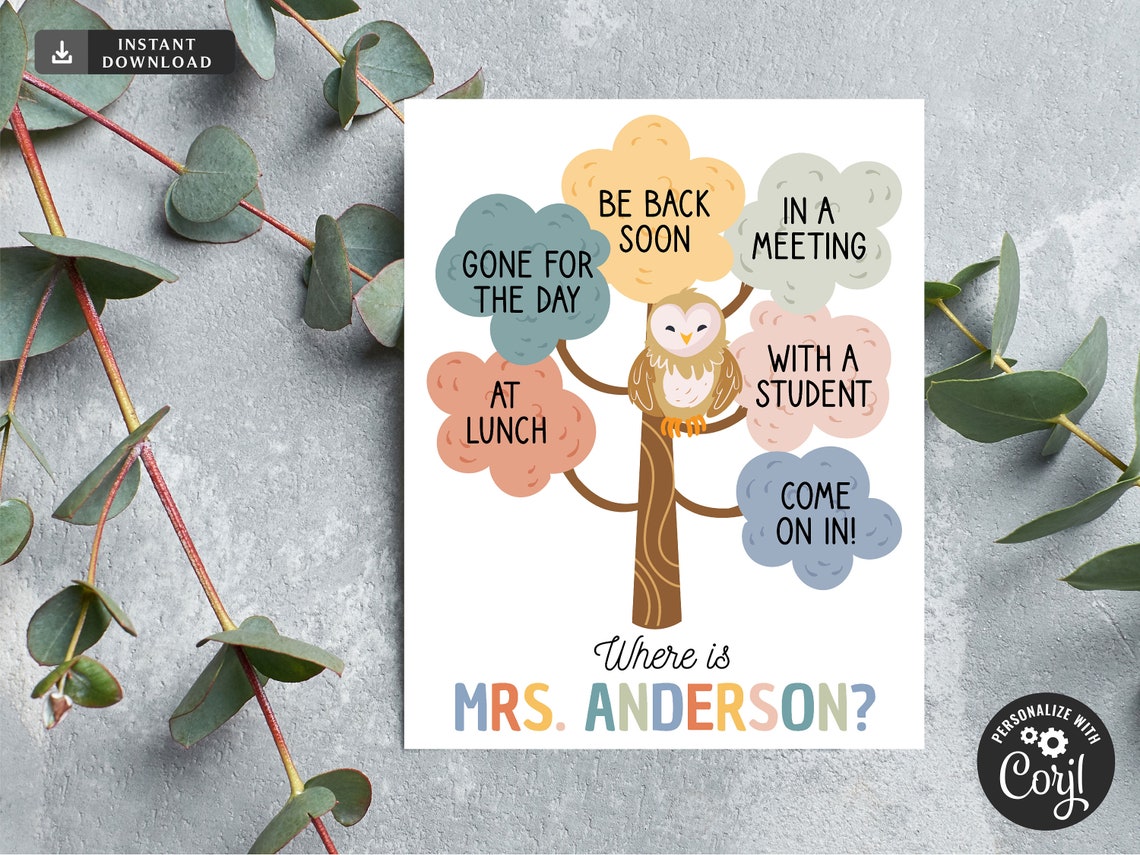 Where is the Teacher, Classroom Decorations, Custom Teacher Gifts ...