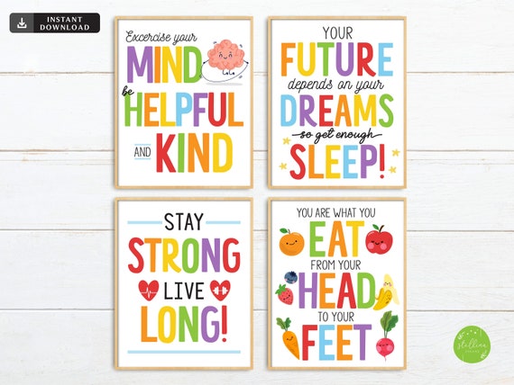 Health Room Office Posters INSTANT DOWNLOAD School Health | Etsy