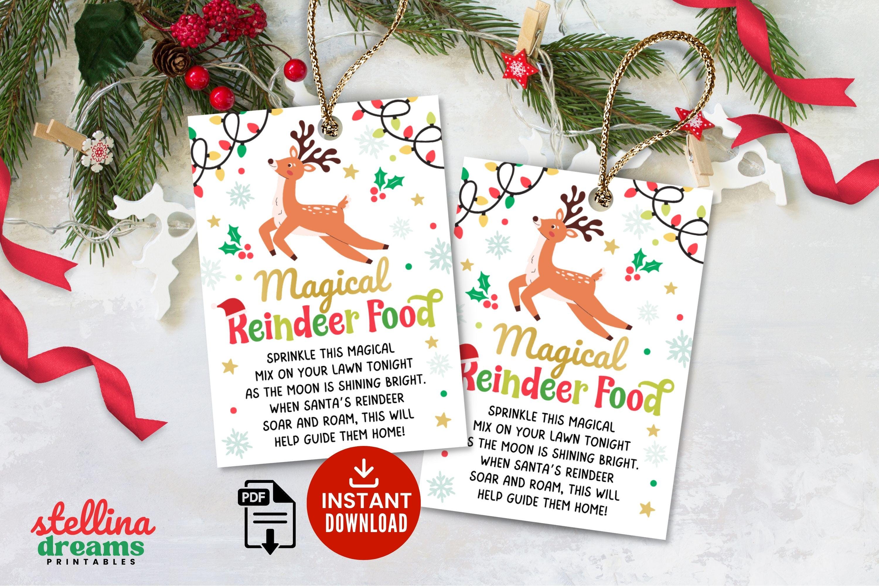 Magic Reindeer Food Tags | Christmas Gift Tags for Kids | Classroom ...