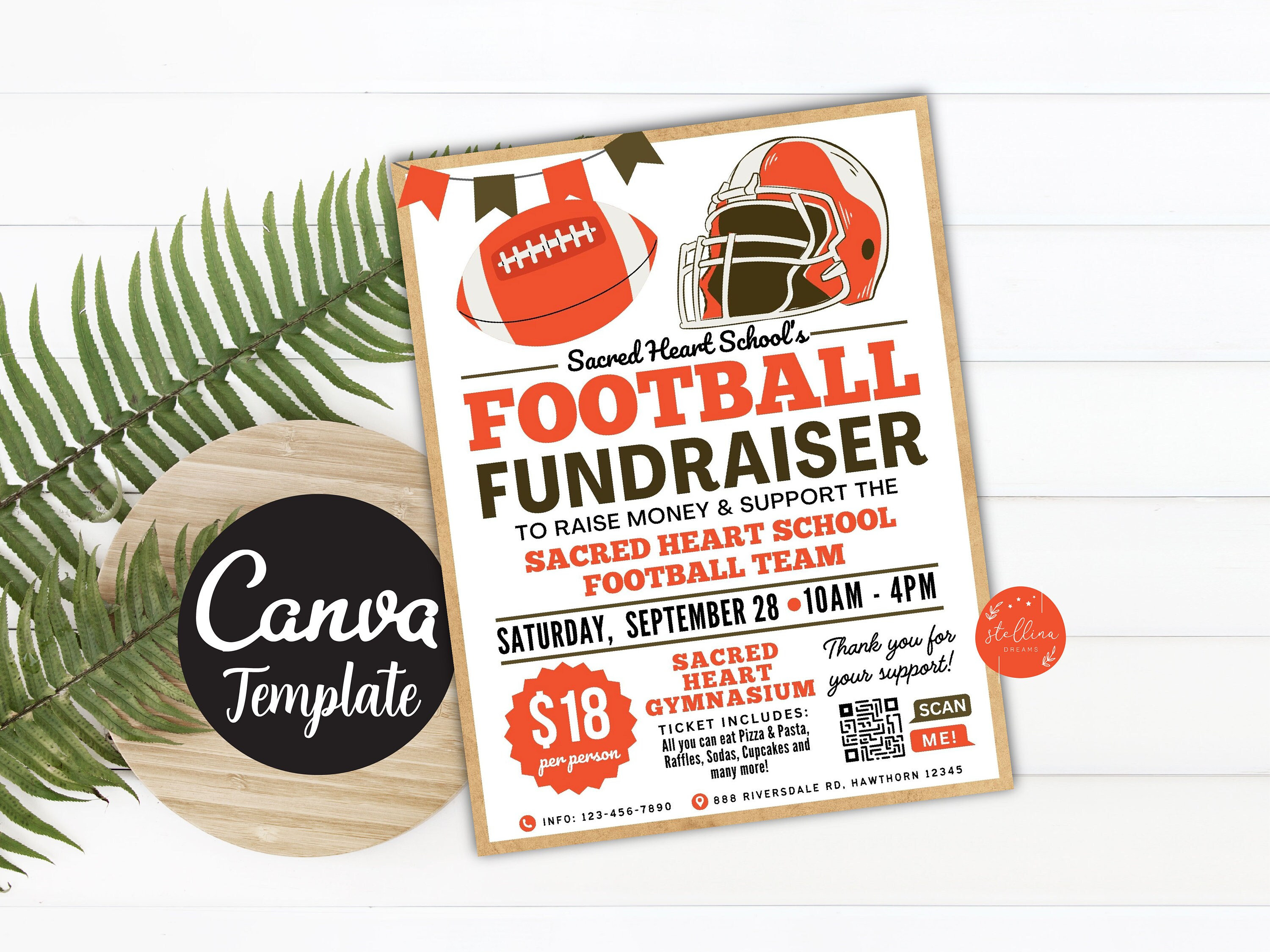 Editable Soccer Fundraiser Flyer Printable Pta Pto Flyer School