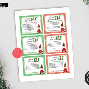 EDITABLE Elf Jokes and Notes From the Elf, Naughty or Nice Behavior ...