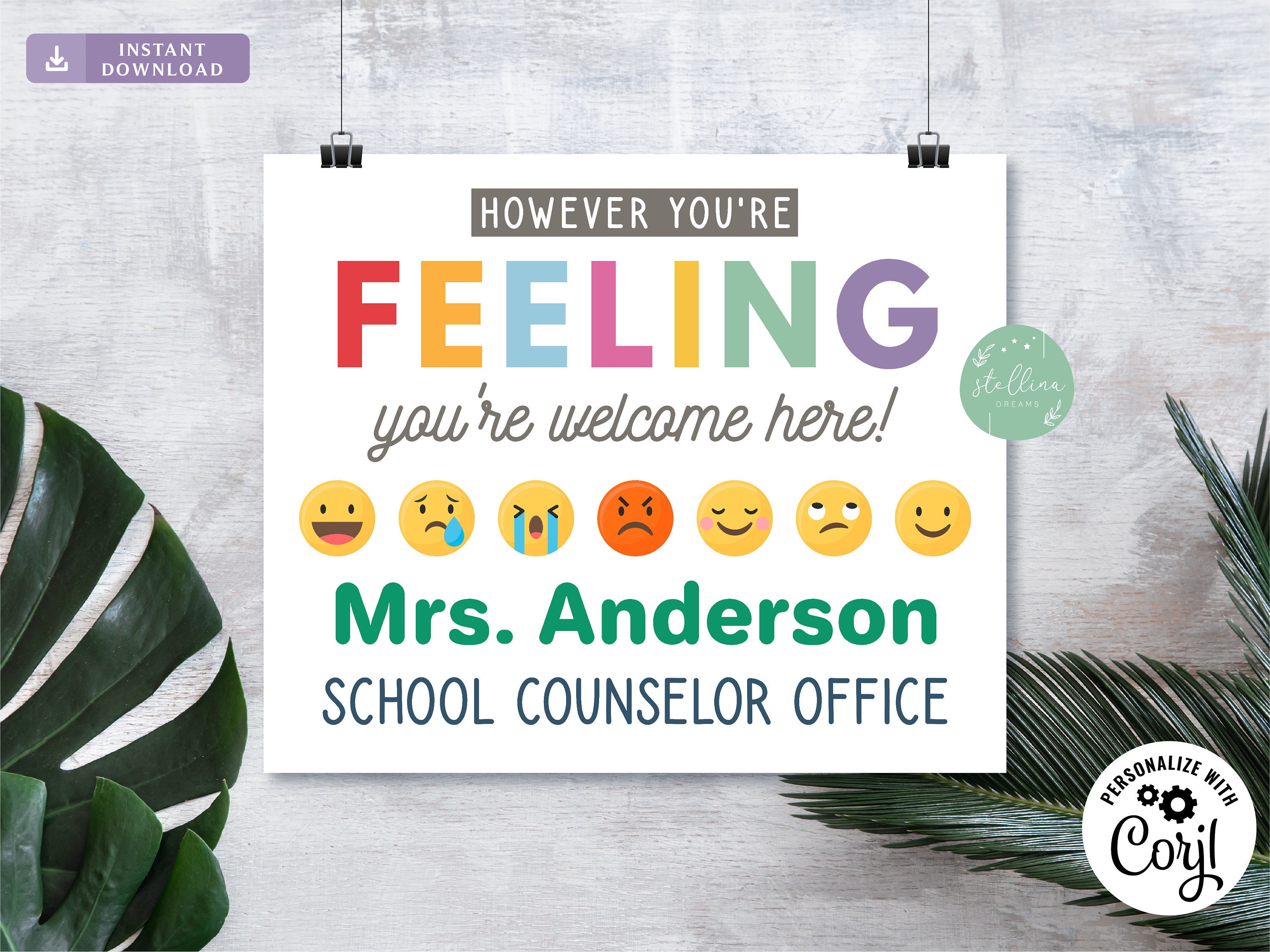 Banners & Signs Guidance Counselor Office Decor School Counselor Door ...