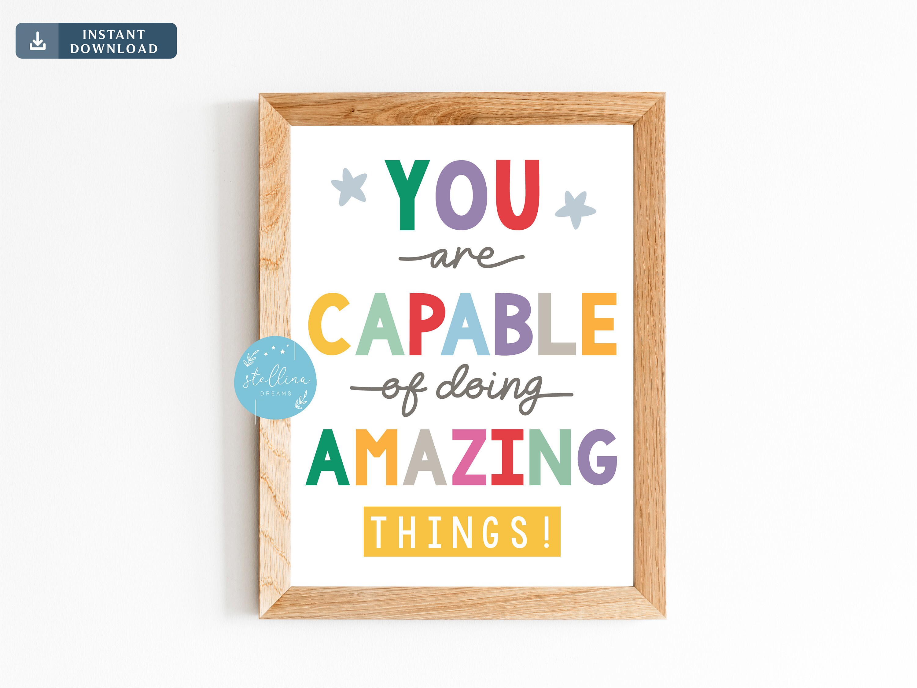 You Are Capable of Amazing Things, Ratgeber Büro Poster, Lehrer ...