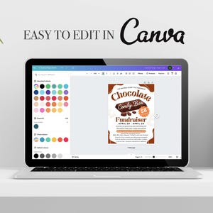 Editable Chocolate Fundraiser Flyer, Printable PTA, PTO, School Church ...