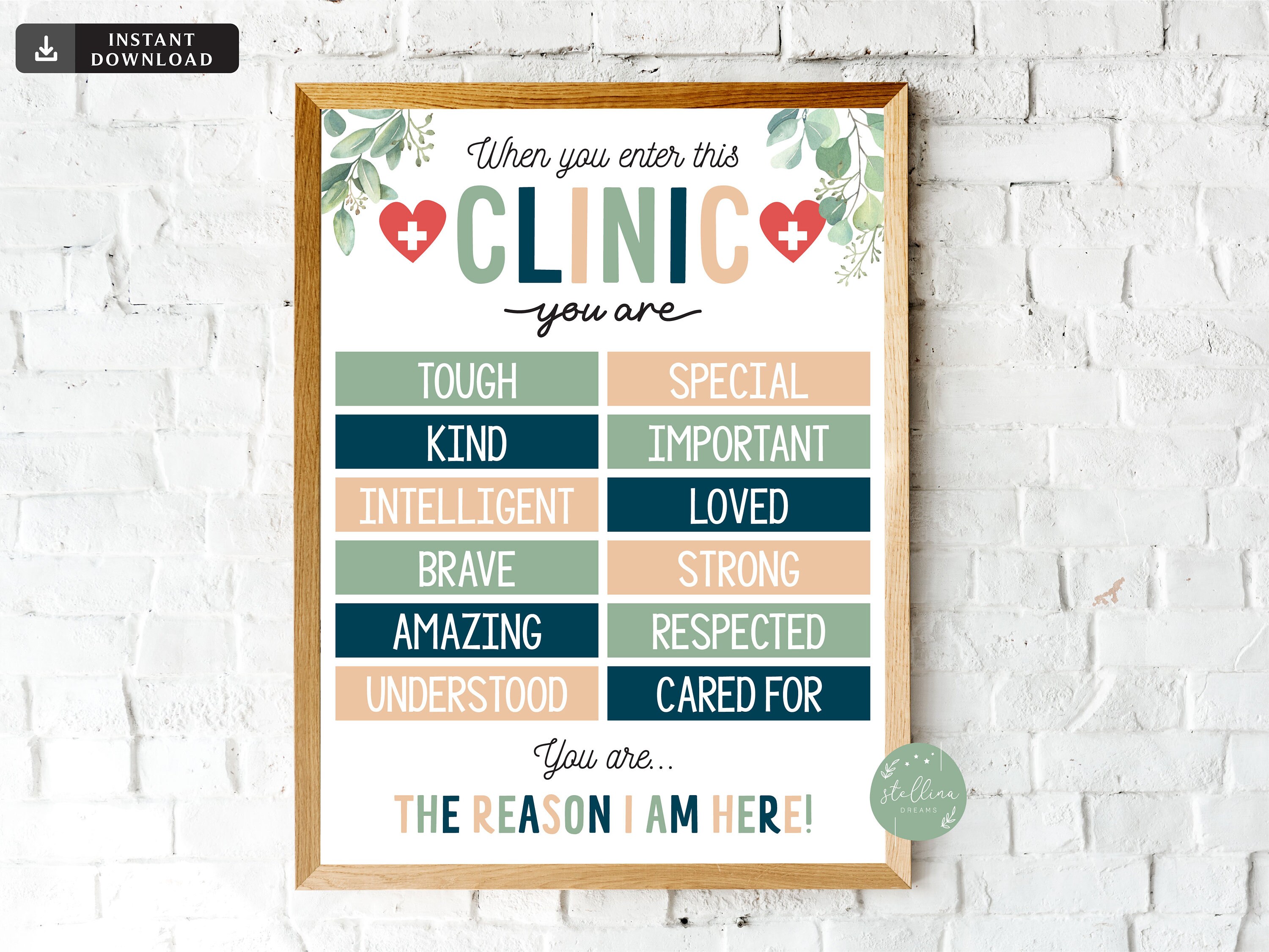 School Health Office Poster Pediatric Clinic Decor Printable - Etsy