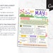 Editable May PTO PTA Newsletter Flyer, Classroom Printable Handout ...
