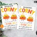 Editable Halloween Candy Corn Gift Tag, Volunteer Teacher Staff ...
