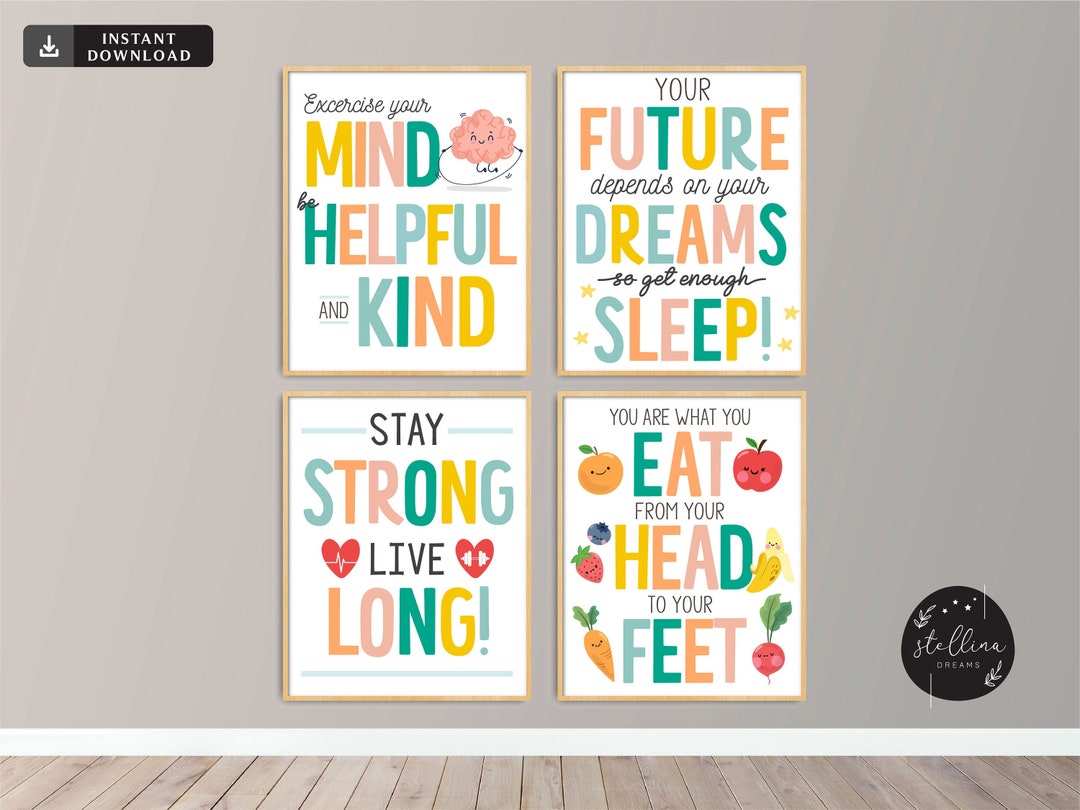 Health Room Office Posters, Health Center Wall Art, School Health ...