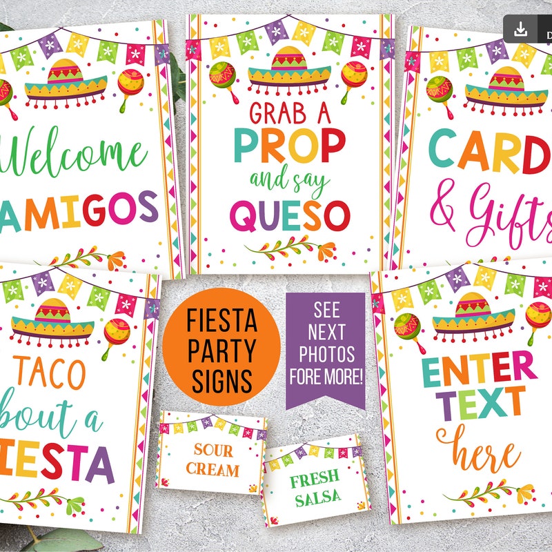 Fiesta Sign - Etsy