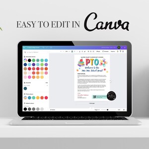 Editable PTA PTO Welcome Letter to Parents, President Introduction ...