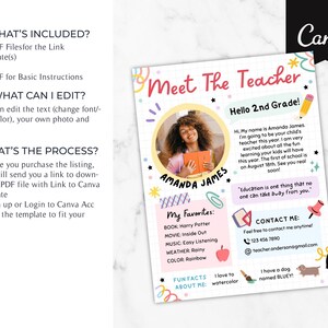 Editable Meet the Teacher Rainbow Pastels Theme Classroom Newsletter ...