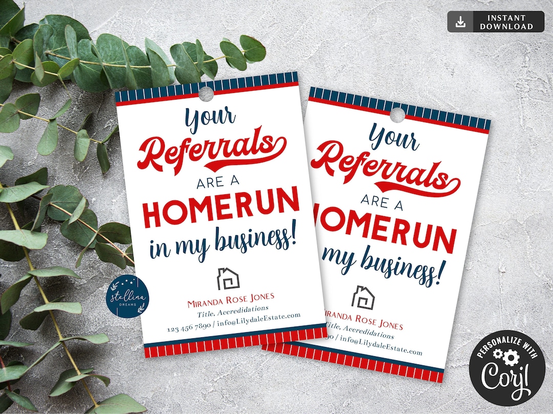 Baseball Pop by Tag, Referrals Are the Home Run of My Business, Realtor ...