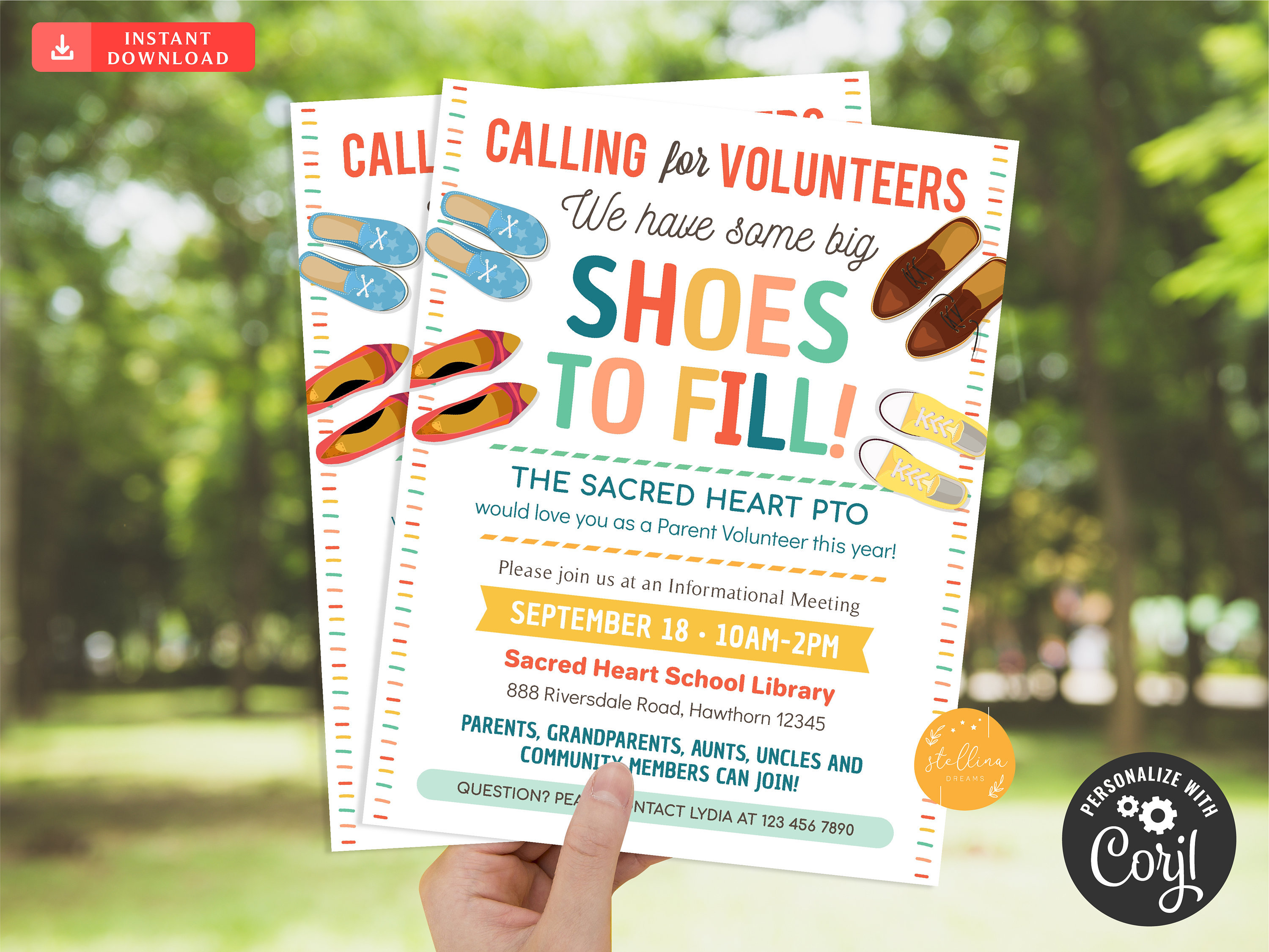 Volunteer Recruitment Flyer Printable Handout School - Etsy UK