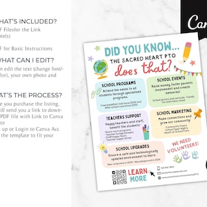 Did You Know the Pto Pta Does That Flyer, PTO PTA Form, Printable ...