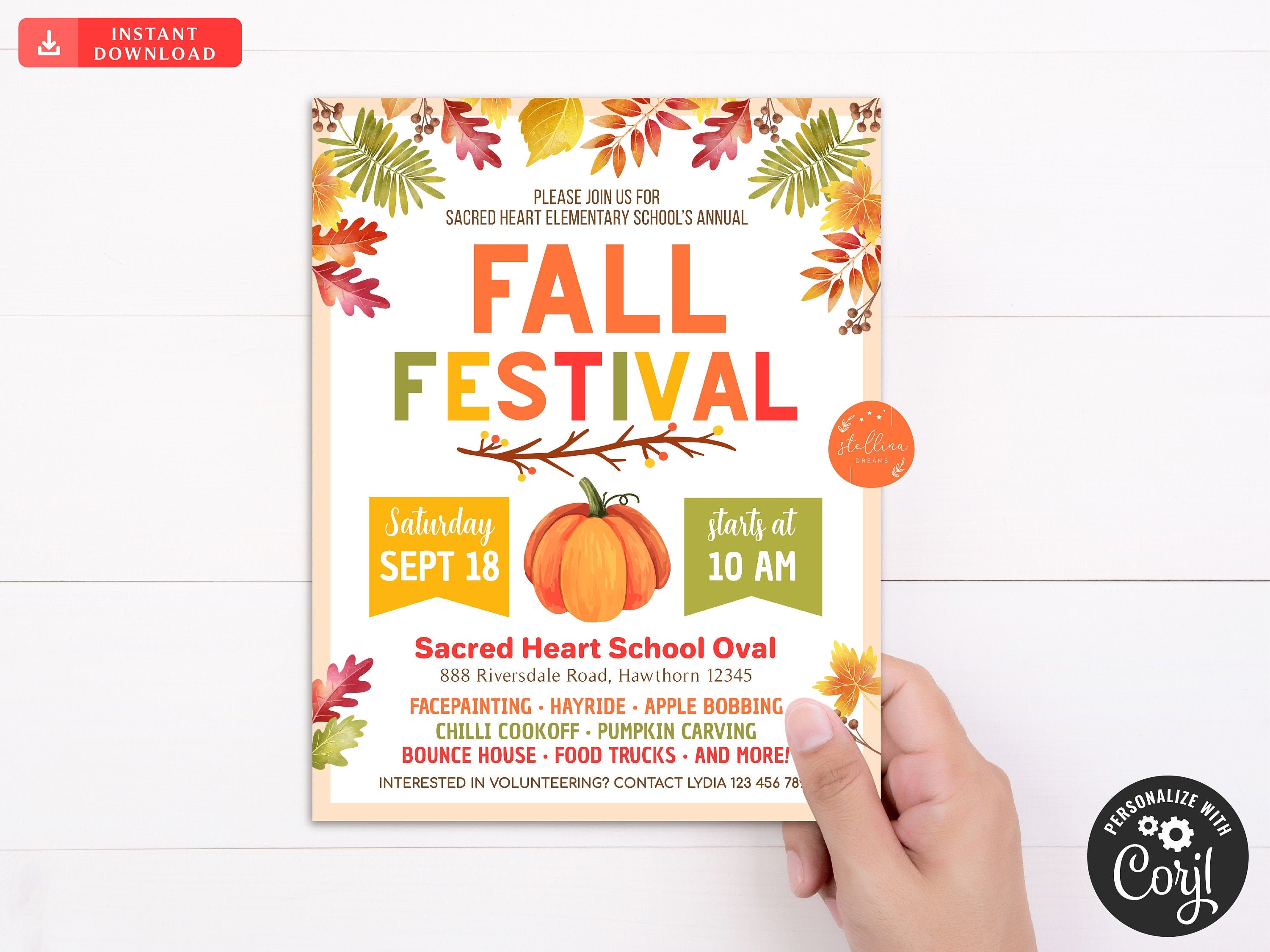 School Fall Festival Flyer Templates Free