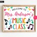 Editable Music Teacher Classroom Door Sign: CANVA Template (digital ...