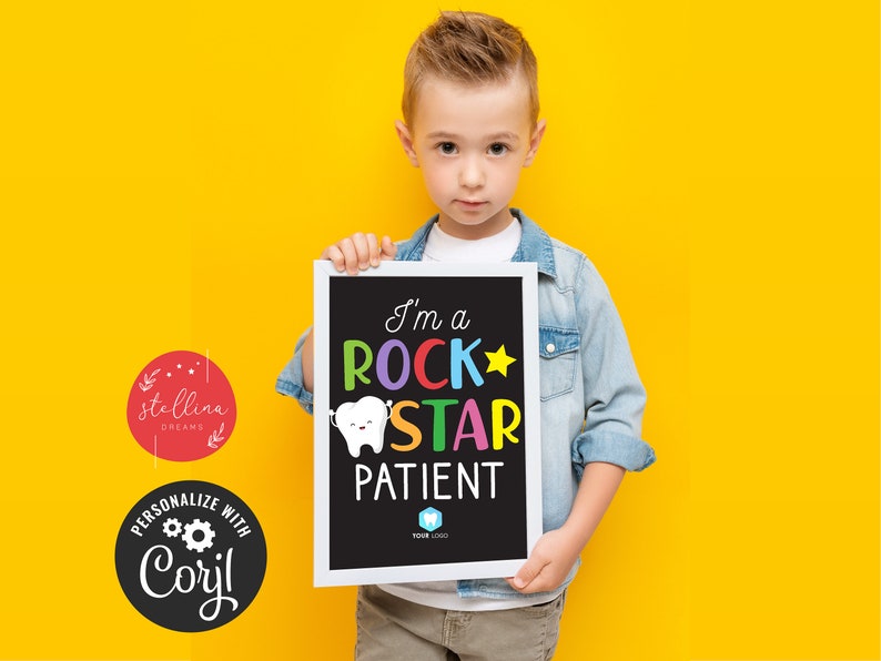 Pediatric Dental Office Photo Props: Cavity Free, Rock Star Patient ...