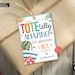 EDITABLE Tote Bag Gift Tag Thanks for Being Tote-ally Amazing, Beach ...