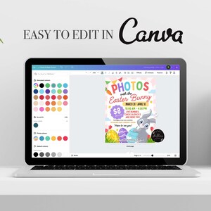 Editable Photos With the Easter Bunny Flyer, Church Community ...