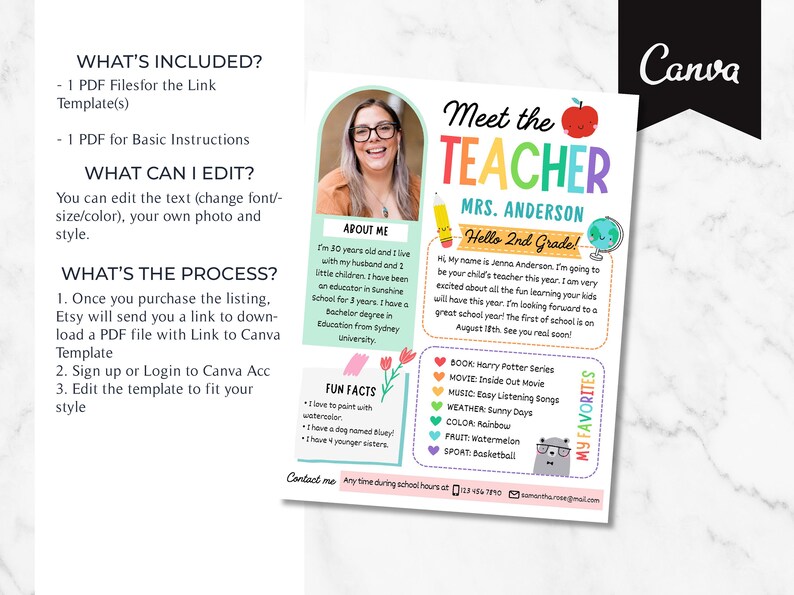 Editable Teacher Newsletter Template: Rainbow Bright, Parent ...