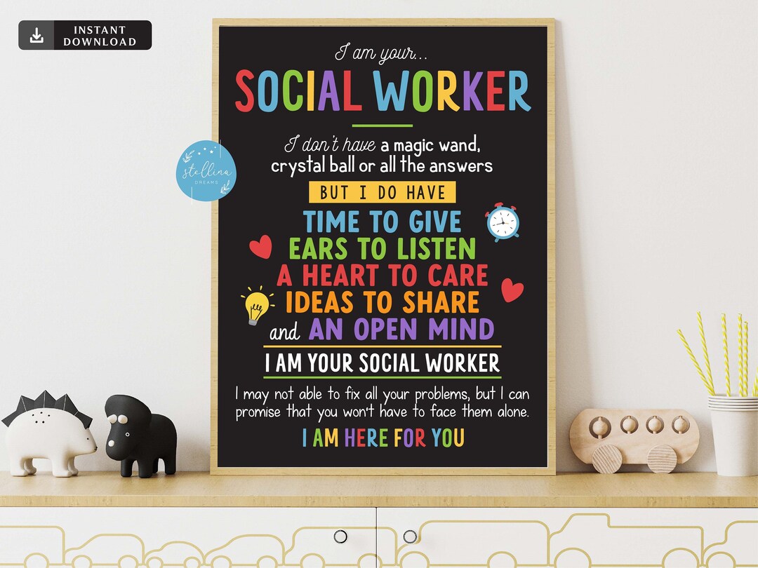 I Am Your School Social Worker Poster Social Worker Office - Etsy
