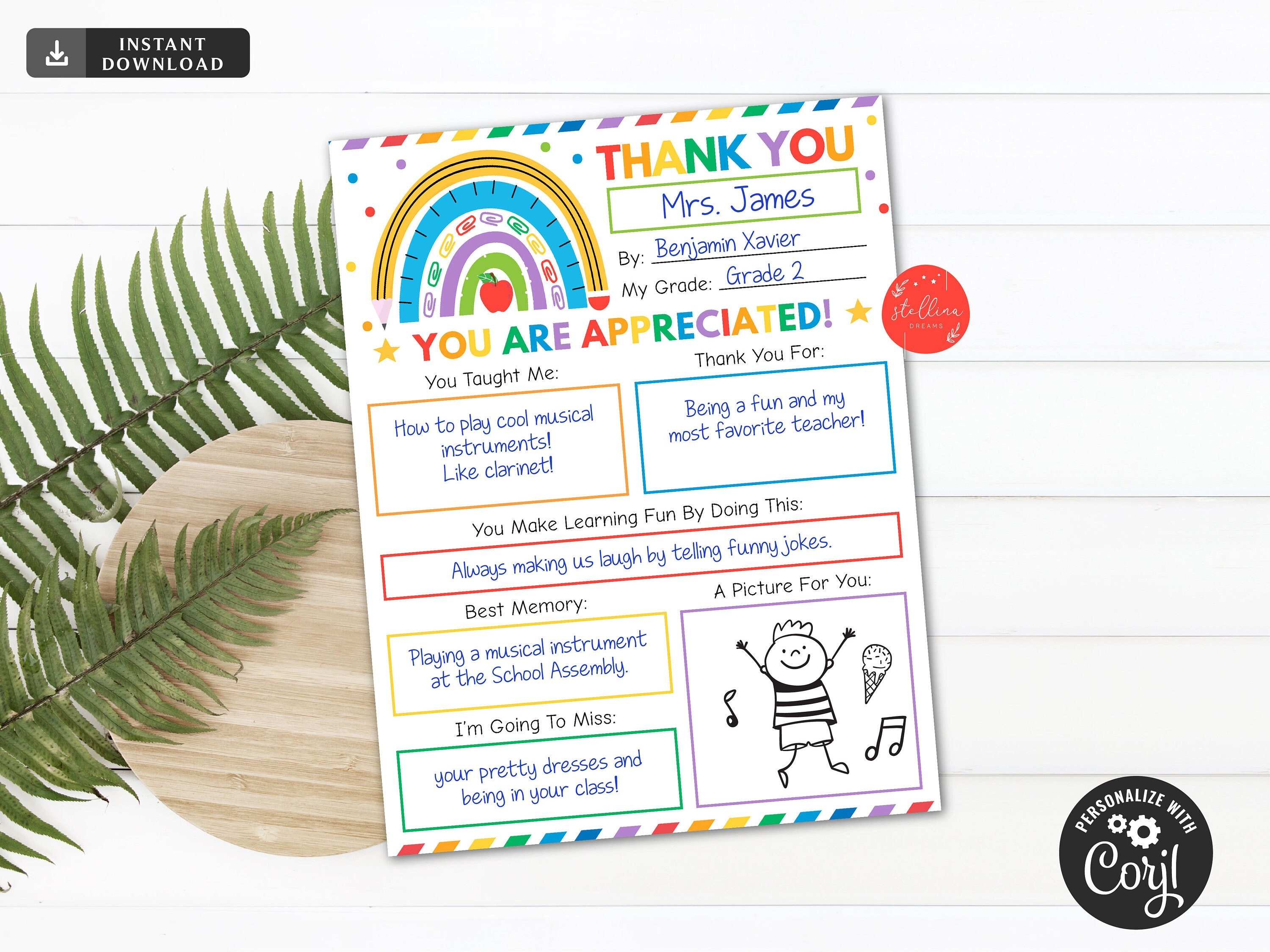 EDITABLE All About Teacher Fill in Blank Printable Teacher - Etsy Australia