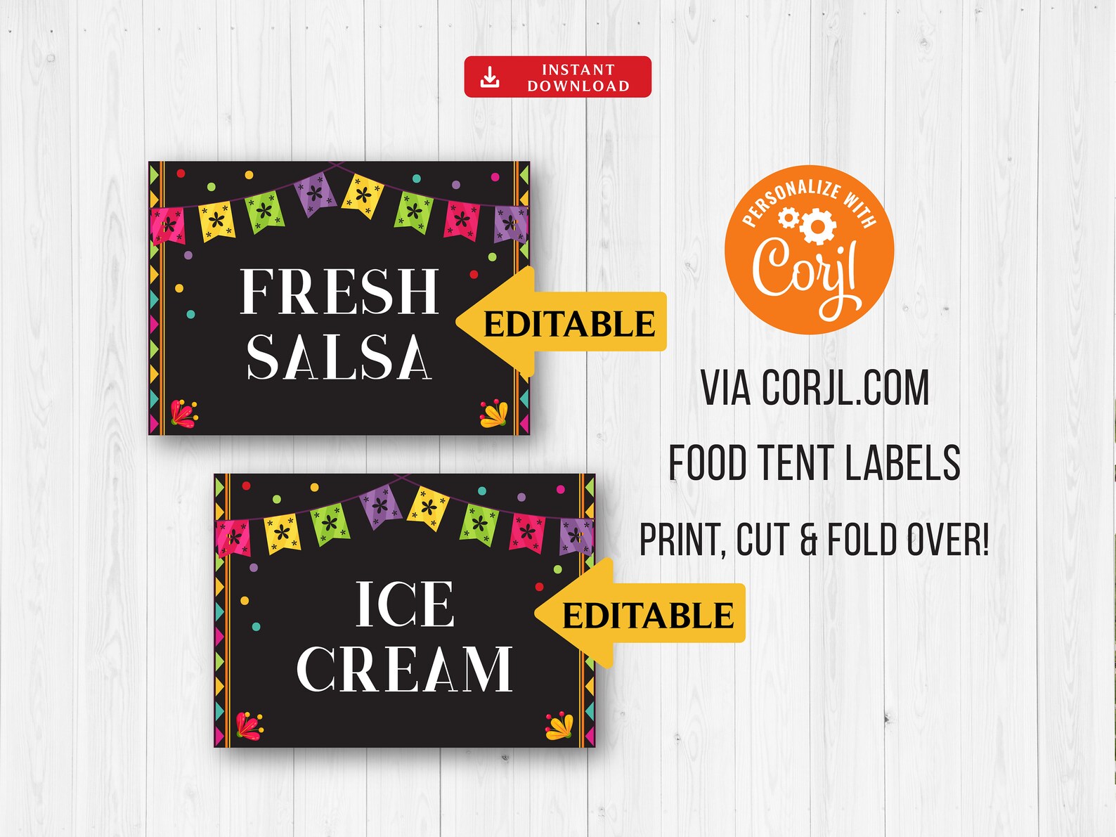 Editable Fiesta Signs Printable Mexican Theme Party Decor - Etsy Australia