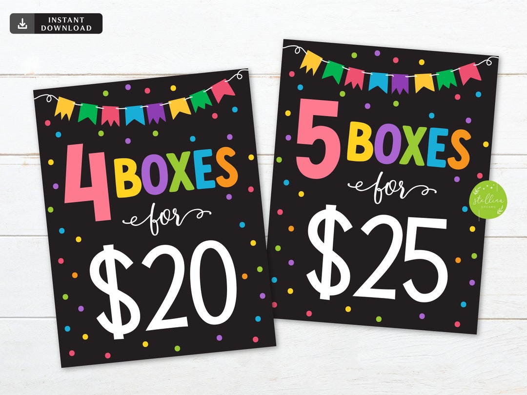 Cookie Booth Price Sign Printable, Cookies Sold Here Cookie Drop Banner ...