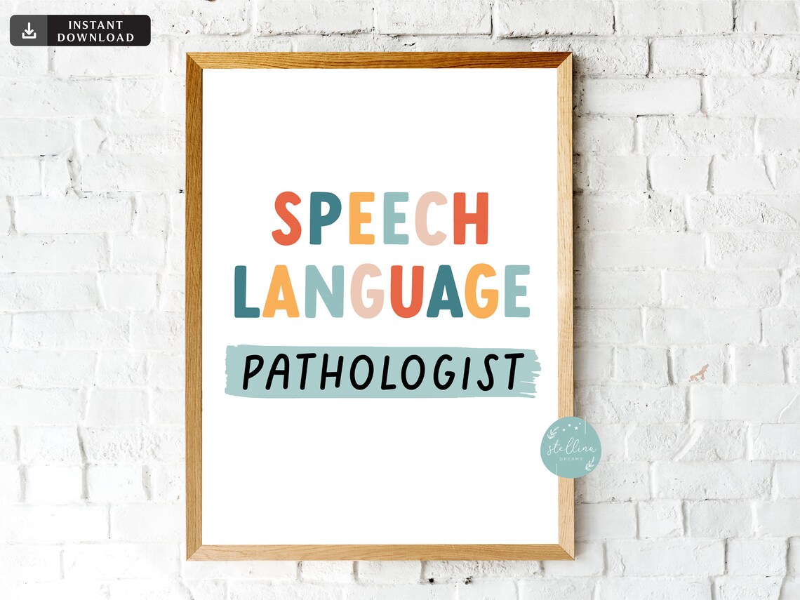Speech Therapy Room Decor Speech Therapy Poster Therapy - Etsy