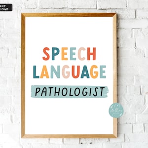 Speech Therapy Room Decor, Speech Therapy Poster, Therapy Office Decor ...