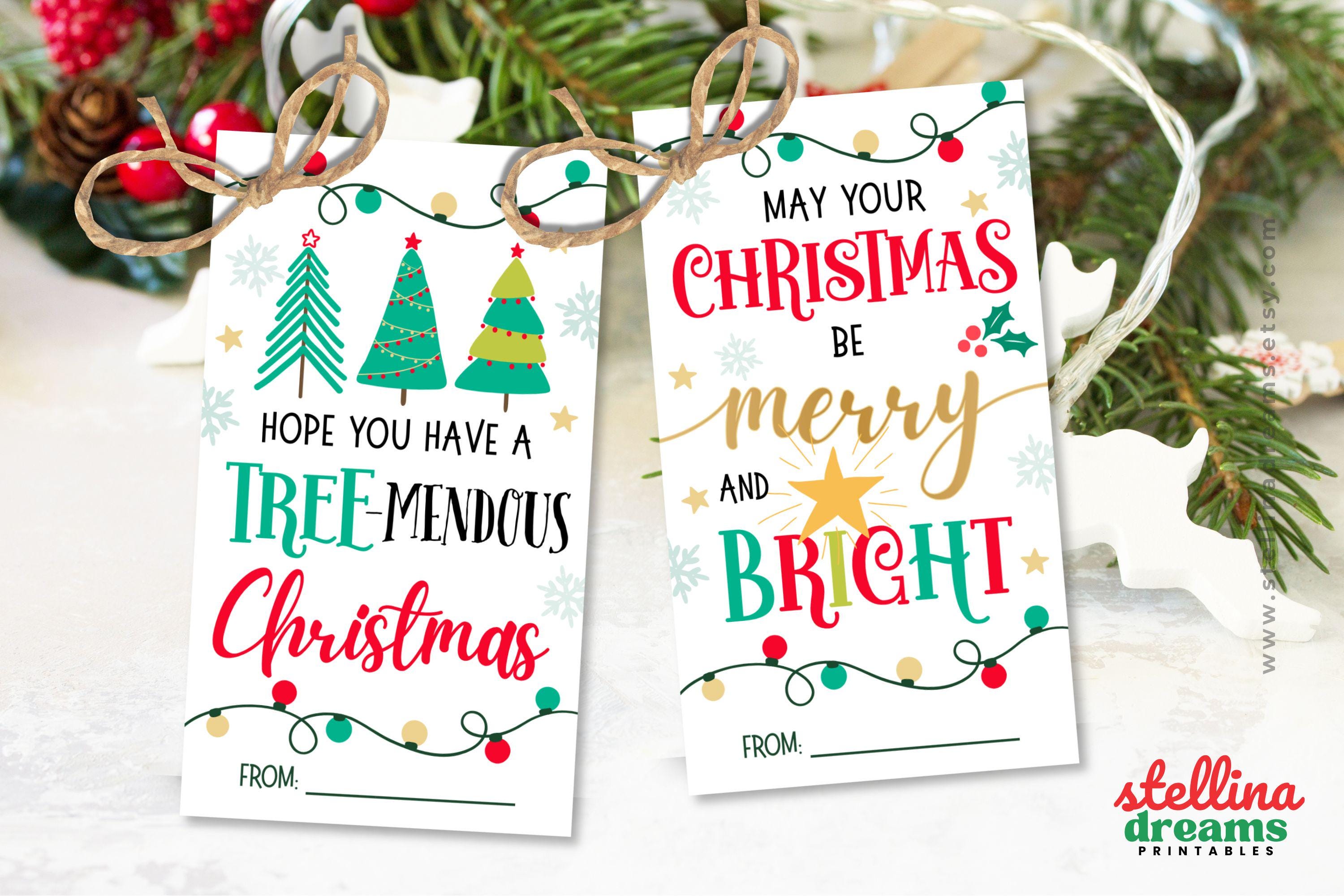 Christian Christmas Gift Tags Bundle | Religious Holiday Tags | Jesus ...