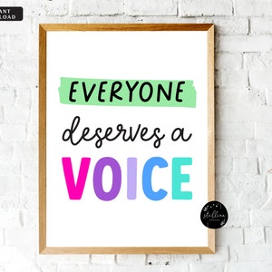 Speech Therapy Poster, Raibow Bright Set of 4 Speech Therapy Room Decor ...