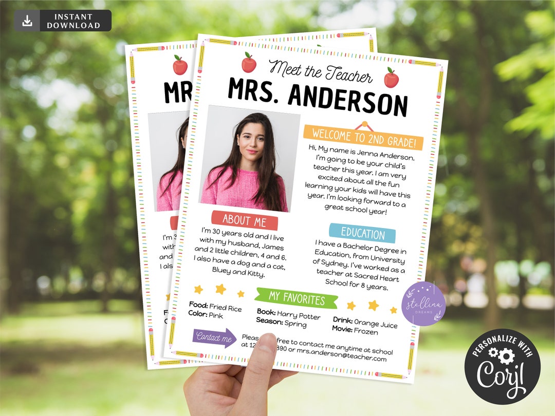 EDITABLE Meet the Teacher, Teacher Newsletter, Event Newsletter, Parent ...