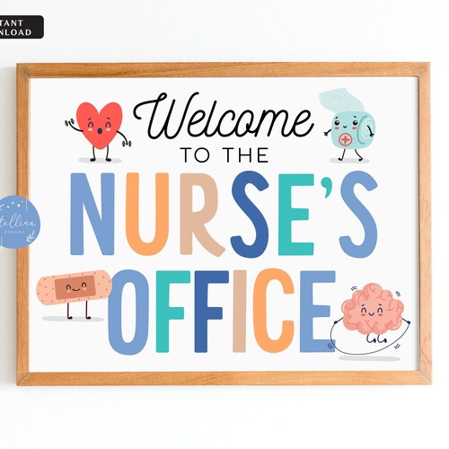 Printable Welcome to the Nurse's Clinic Sign School - Etsy Australia