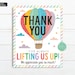Lift Us up Teacher Appreciation Week Printable Sign Hot Air - Etsy