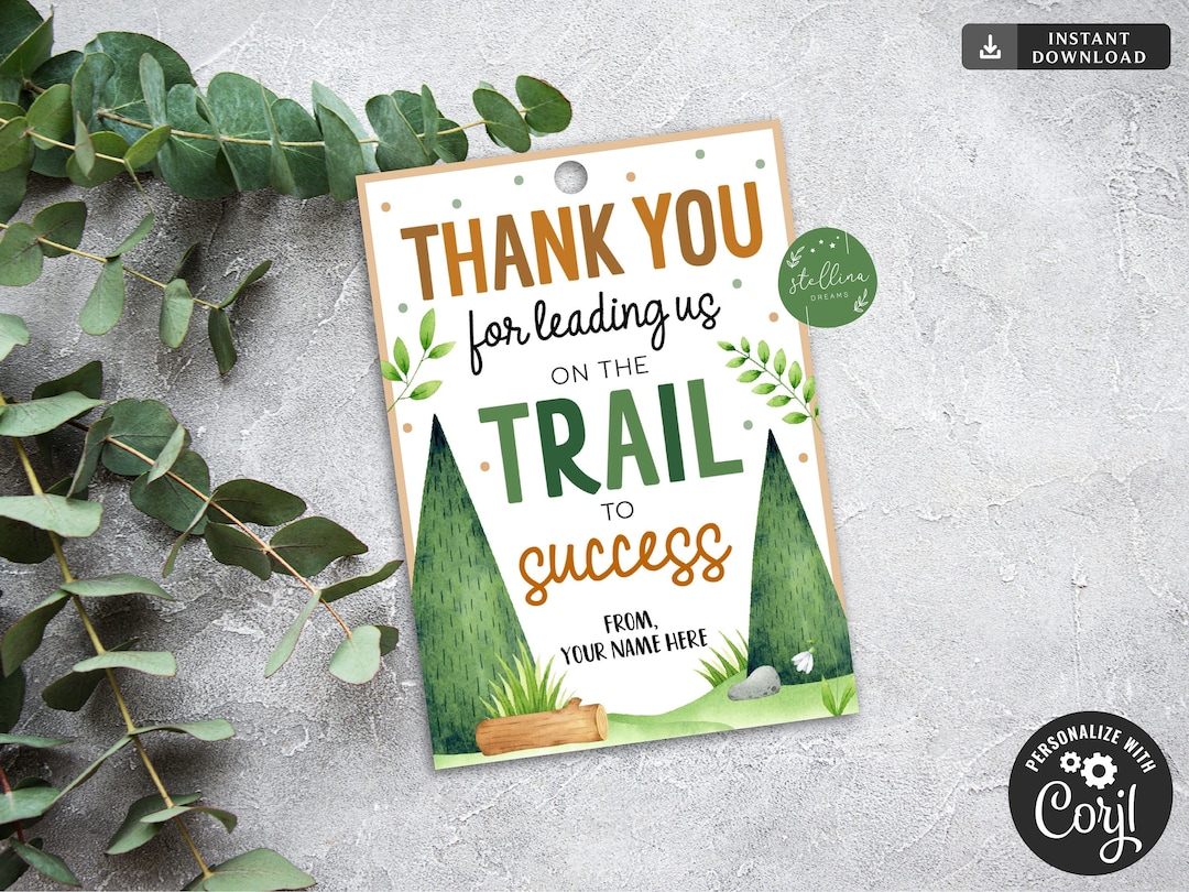 Thank You for Leading Us on the Trail to Success, Teacher Appreciation ... Thank You for Leading Us on the Trail to Success, Teacher Appreciation ...