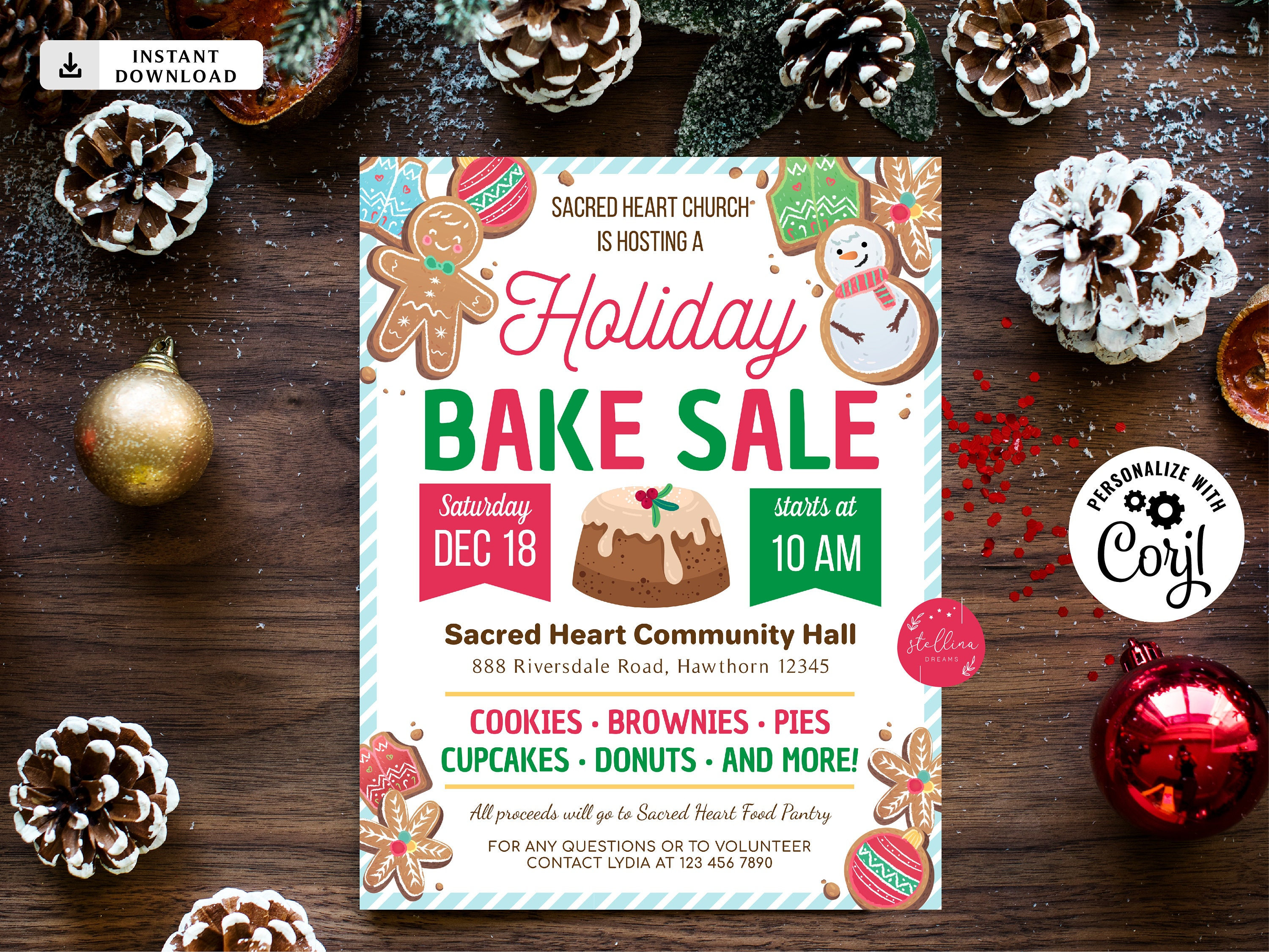 Holiday Bake Sale Flyer