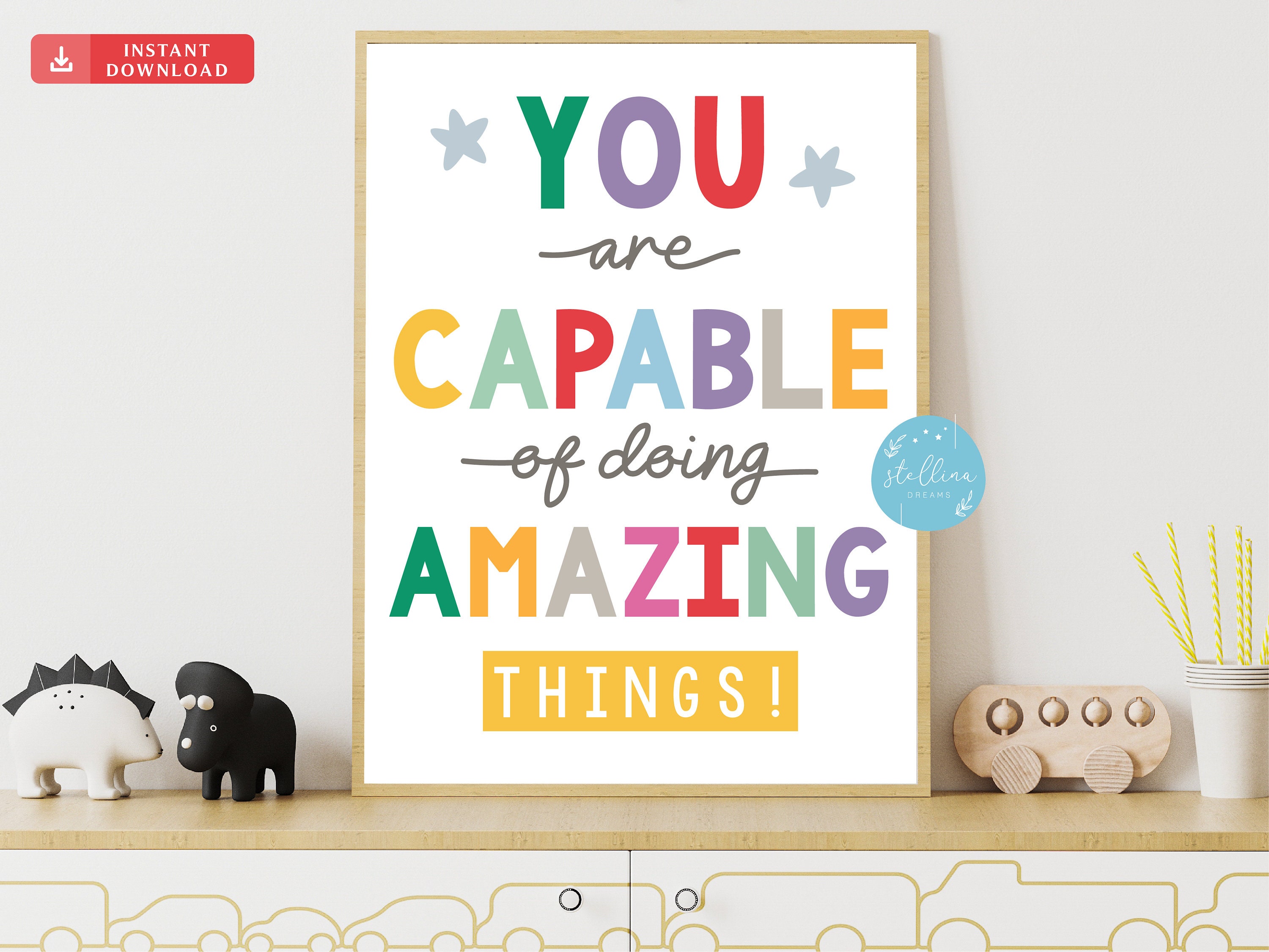 You Are Capable of Amazing Things, Ratgeber Büro Poster, Lehrer ...