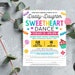 Daddy Daughter Candy Themed Sweetheart Dance, School Dance Flyer Party ...