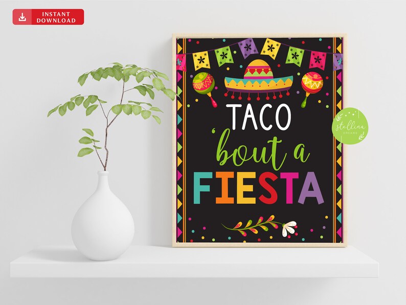 Editable Fiesta Signs Printable Mexican Theme Party Decor - Etsy