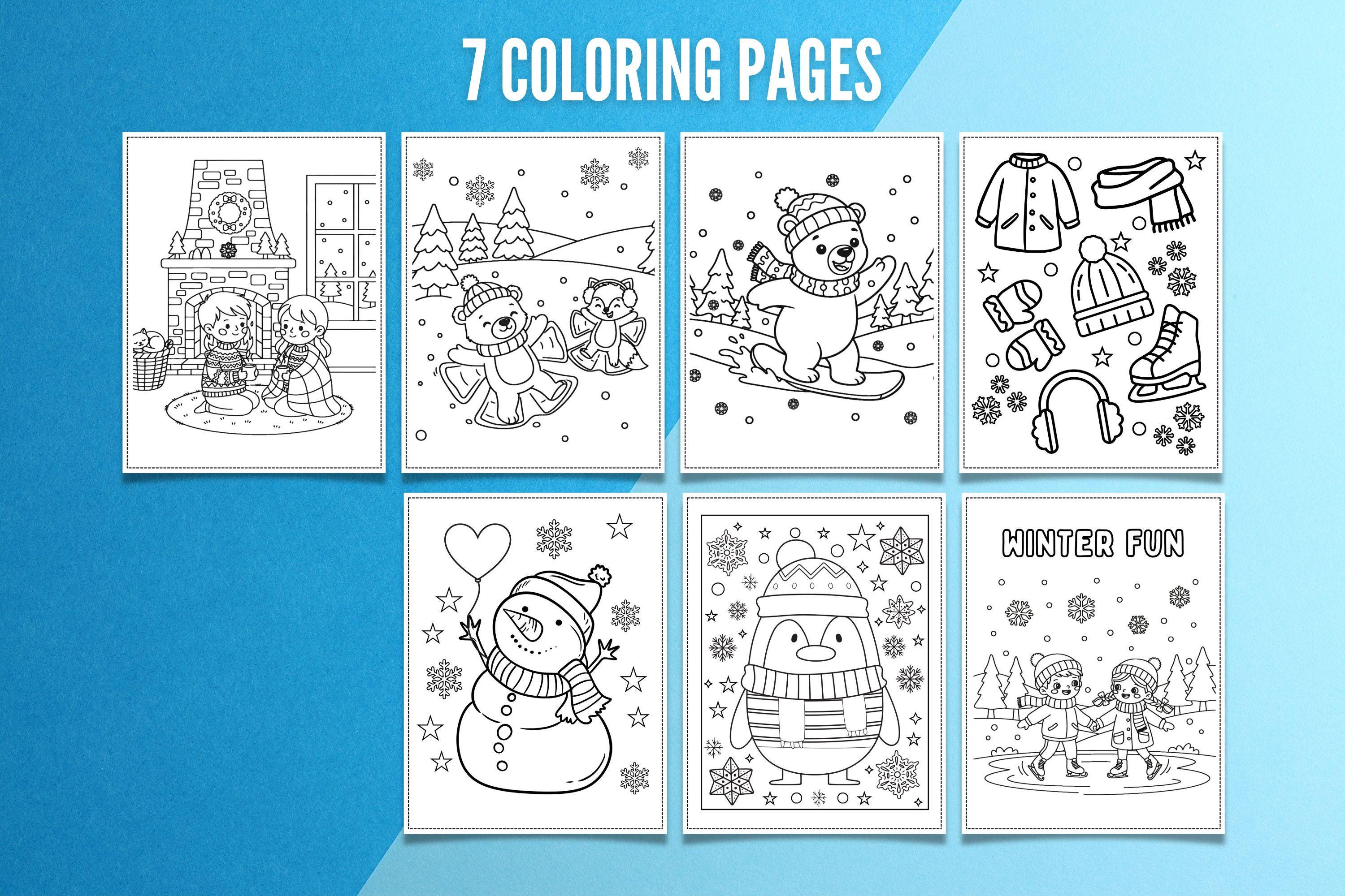 Winter Worksheets Bundle | Preschool Kindergarten Activities | Ink ...