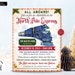EDITABLE North Pole Polar Express Train Event With Santa Flyer & Ticket ...