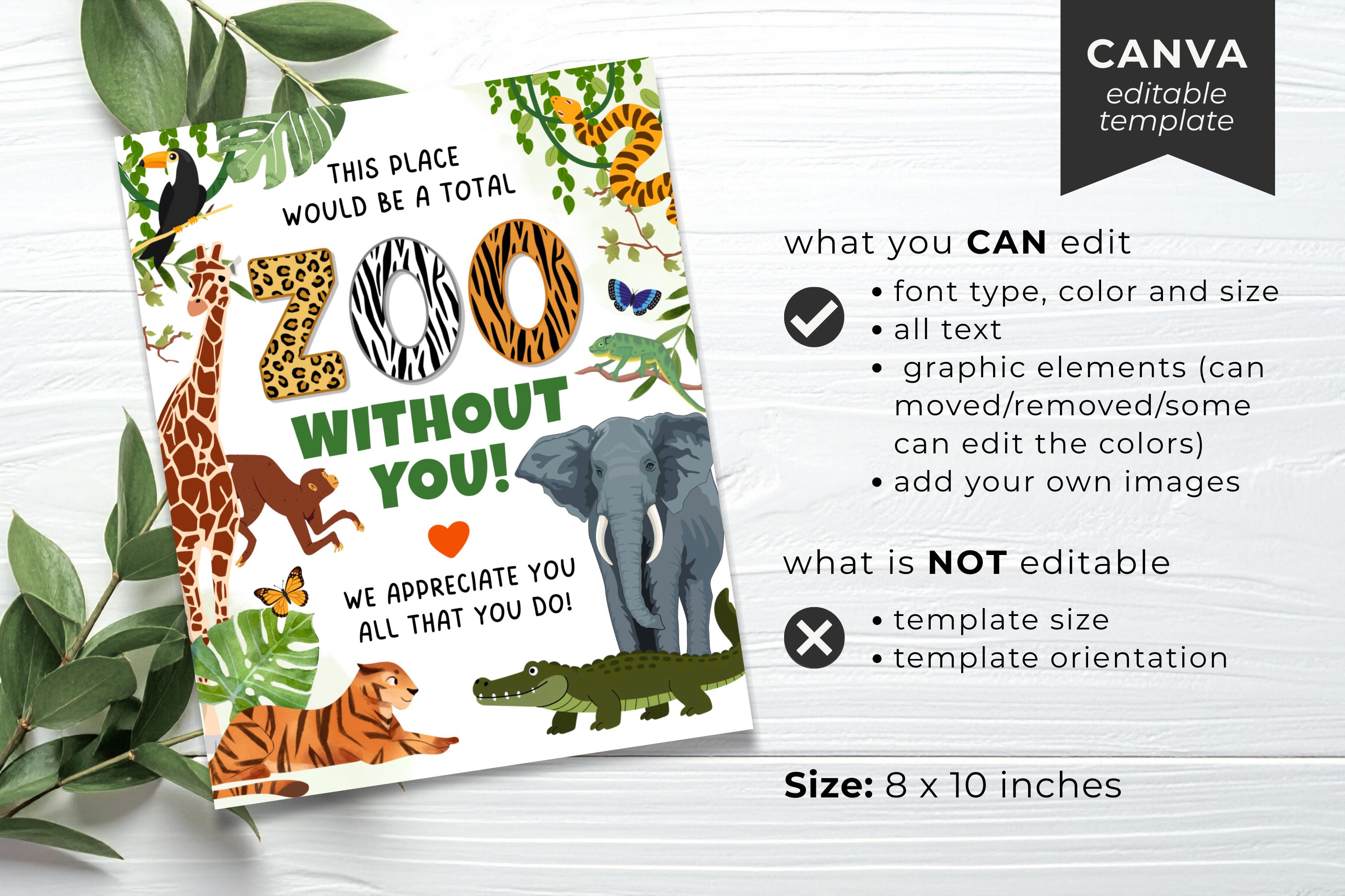 Jungle Teacher Appreciation Week Table Signs Bundle | We’re Wild About ...